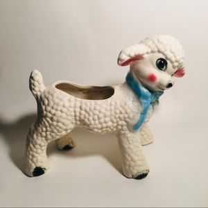 Accents | Vintage Ceramic Lamb Planter | Poshmark